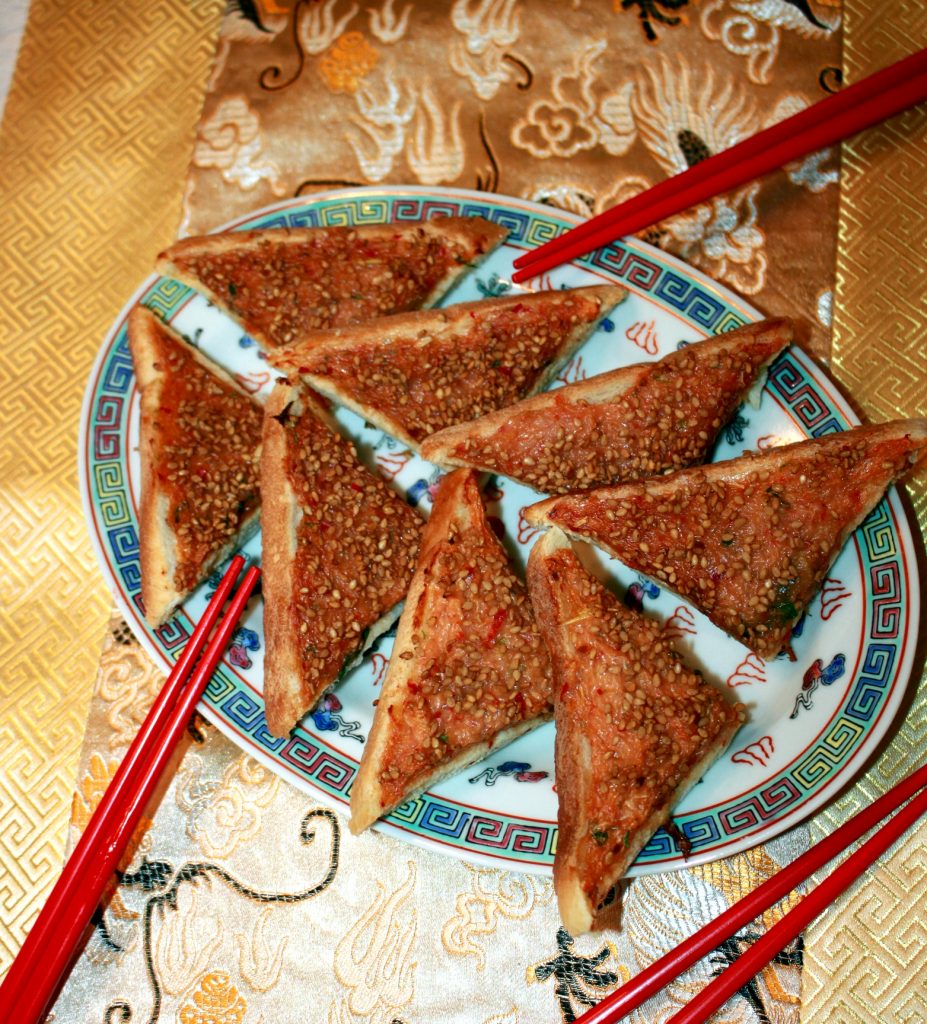 Chinese Shrimp Toast with Sesame - Pane-Bistecca