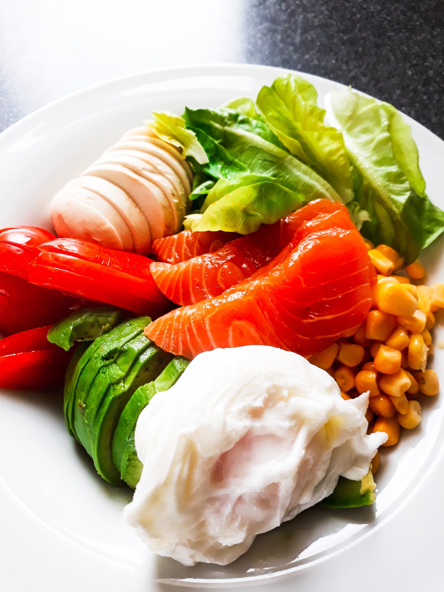 Gemischte Salat Schüssel mit Vinaigrette