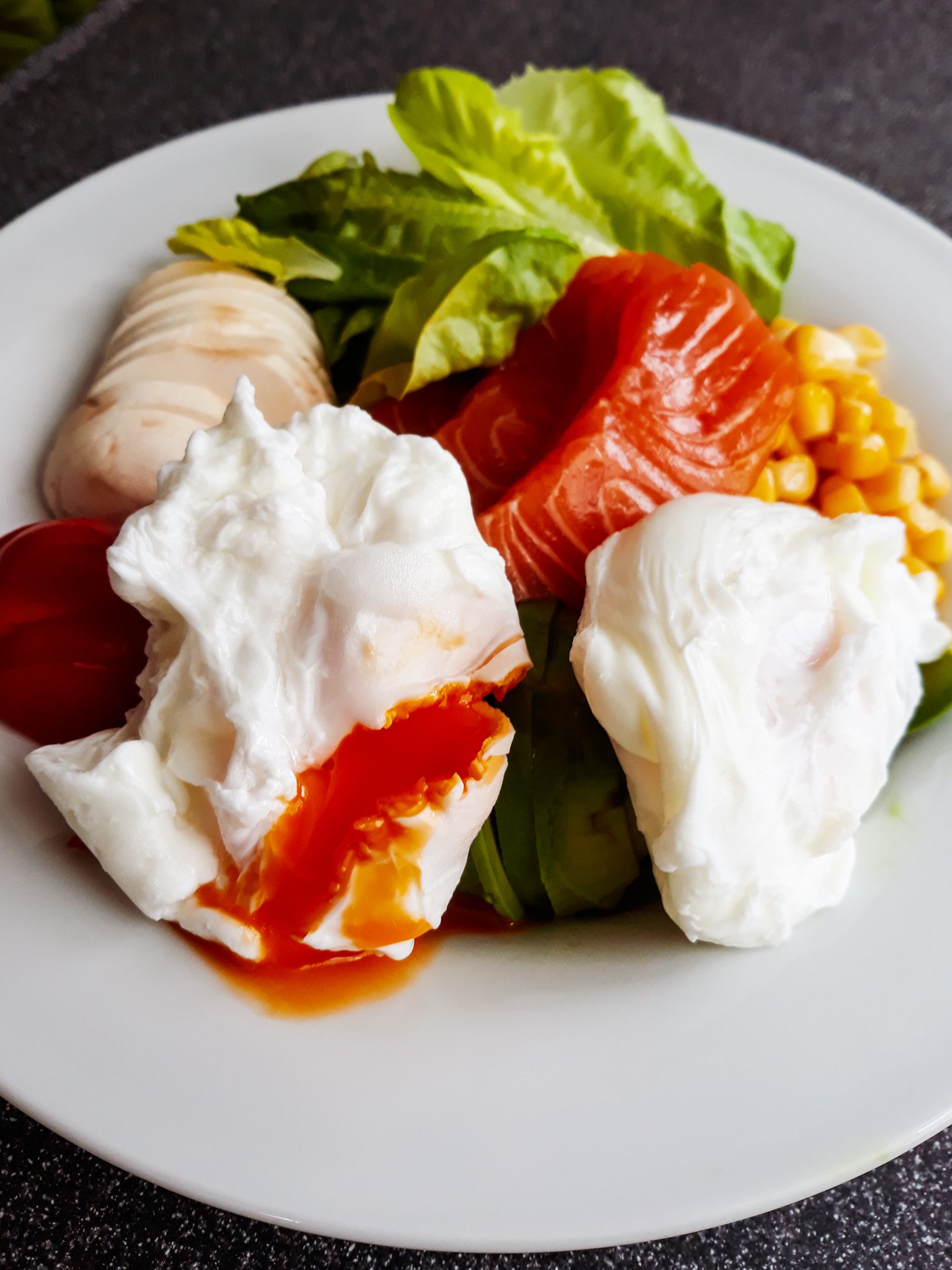Gemischte Salat Schüssel mit Vinaigrette