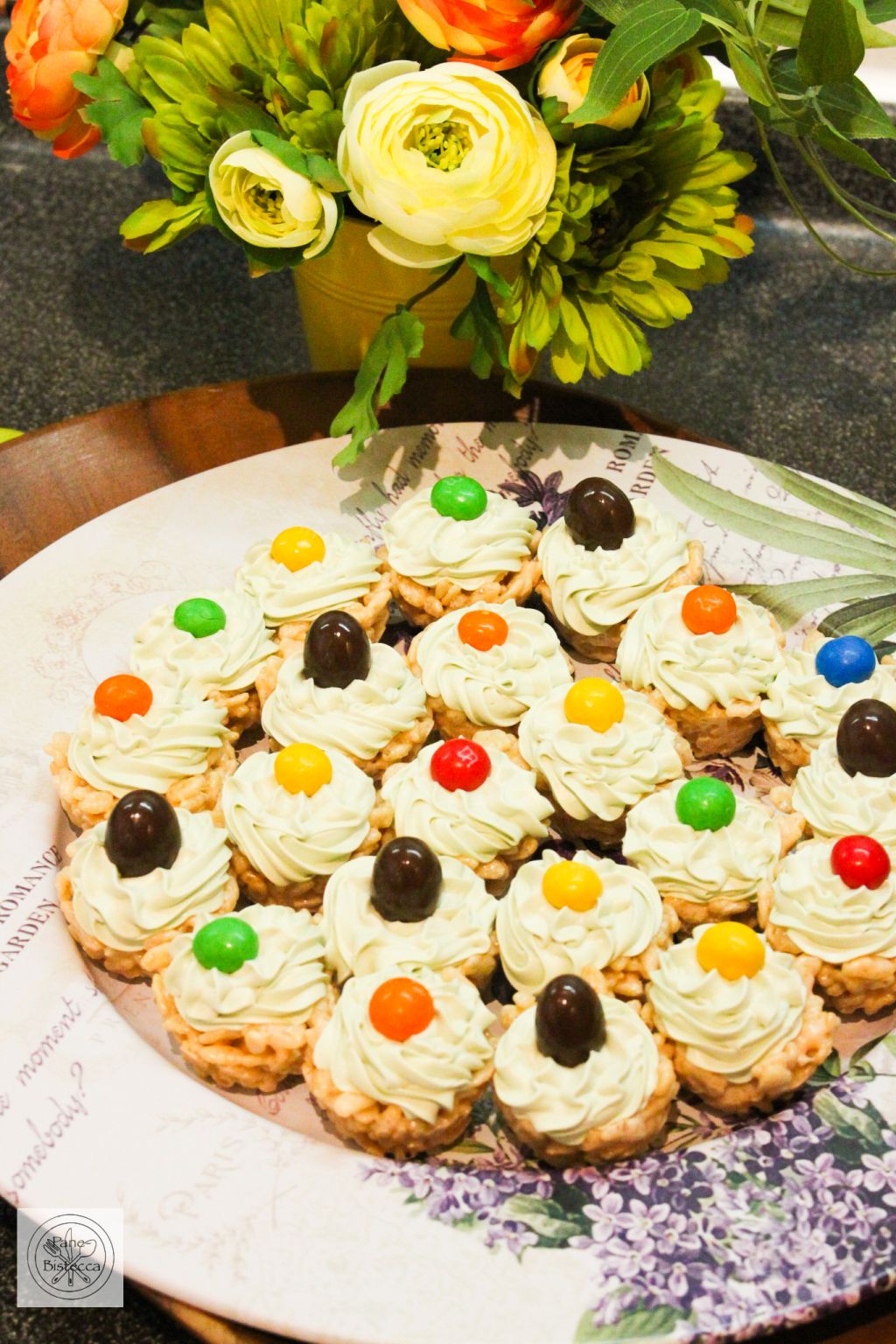 Rice Krispies und Marshmallow Osterkörbchen