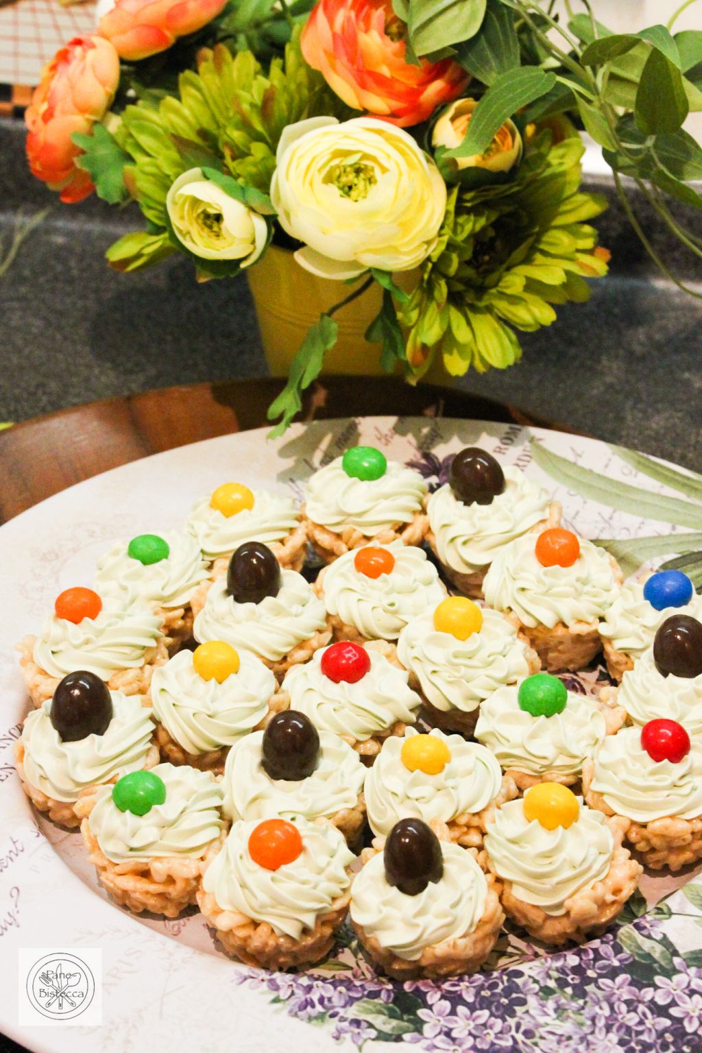 Rice Krispies und Marshmallow Osterkörbchen
